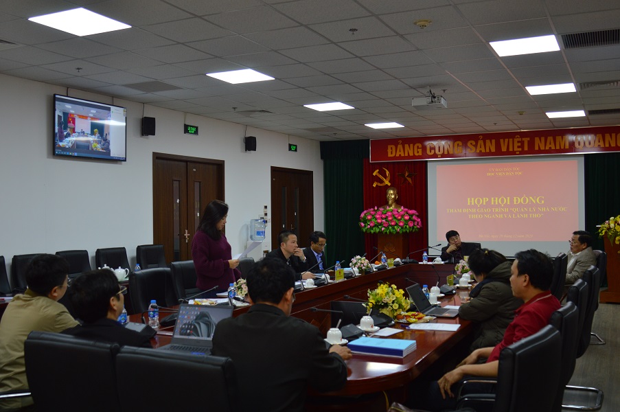 Họp Hội đồng thẩm định, nghiệm thu bản thảo giáo trình “Quản lý nhà ...